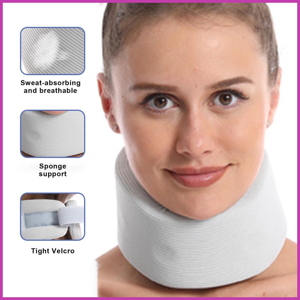 Neck Brace For Sleeping Adjustable Neck Protective Collar Breathable ...