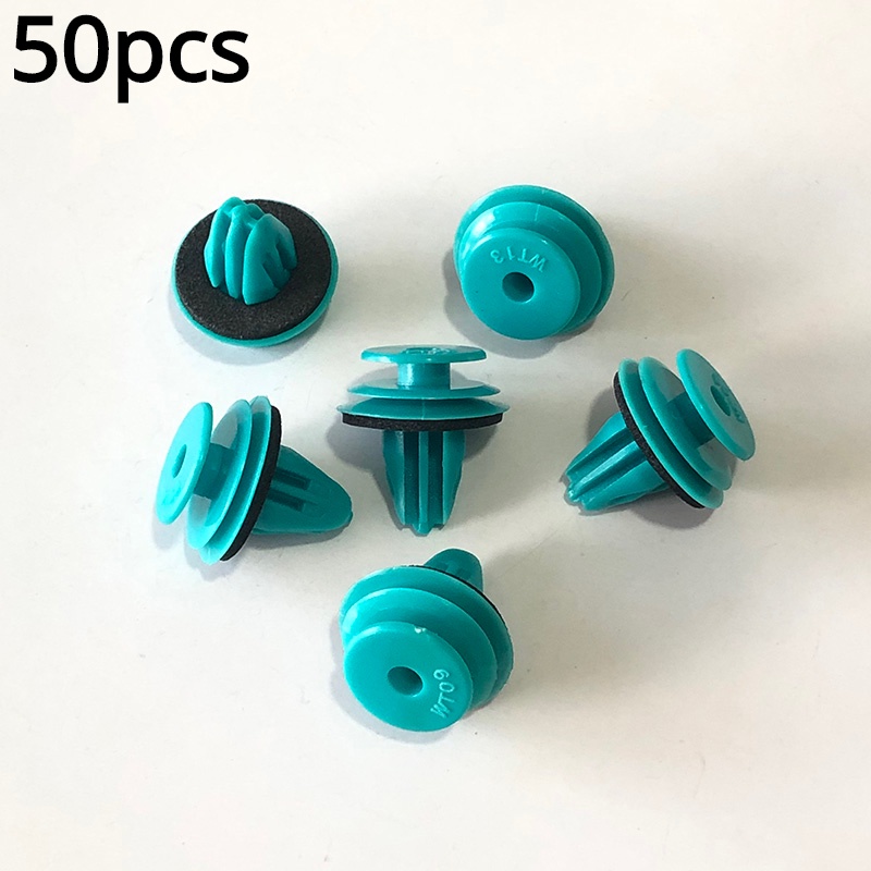 50Pcs Nylon Retaining Clip Car rivet clip door trim bumper fastener ...