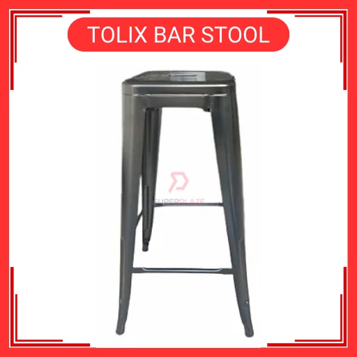 Kerusi Tinggi Kerusi Besi Tolix Metal High Bar Stool | Shopee Malaysia