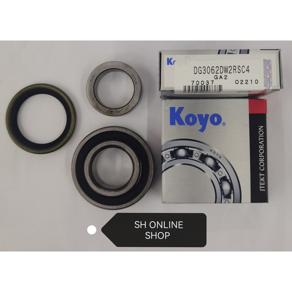 Rear Wheel Bearing (100% KOYO JAPAN)+Cone+Oil Seal for Toyota Corolla ...