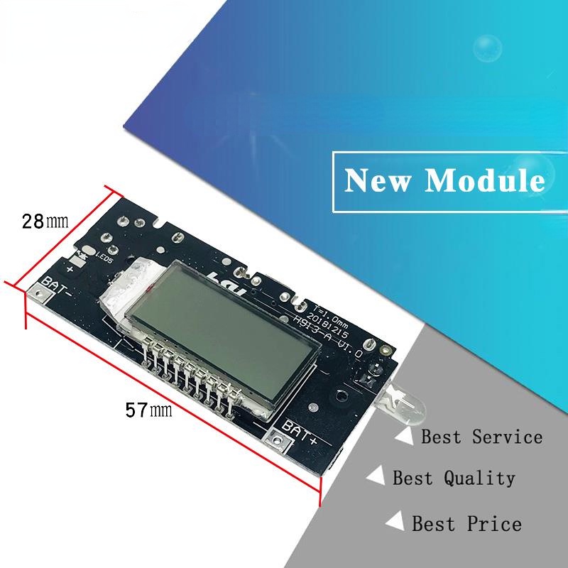 Dual USB 18650 Battery Charger Power Module 5V 1A 2.1A Mobile Power Bank Accessories for Phone ...