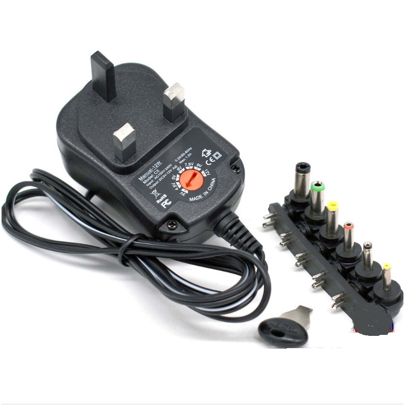 Bigbit Adjustable Power Supply DC Adapter Multi Voltage AC Switching ...