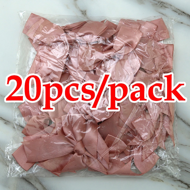 (20pcs)1 Inch Fresh Pink Ribbon Bows Children's Headband Decoration ...