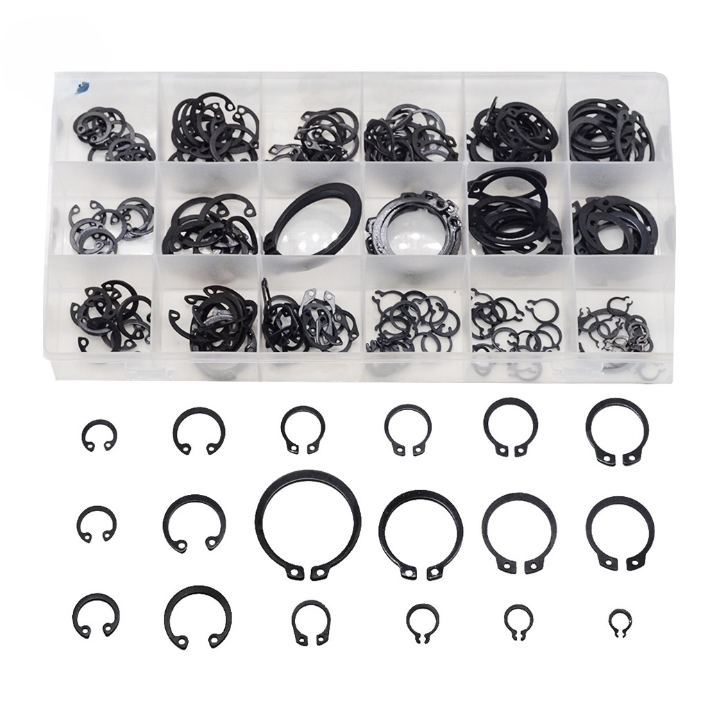 225/300PCS Circlip Set External/Internal Retaining E-type Cir clip Lock ...
