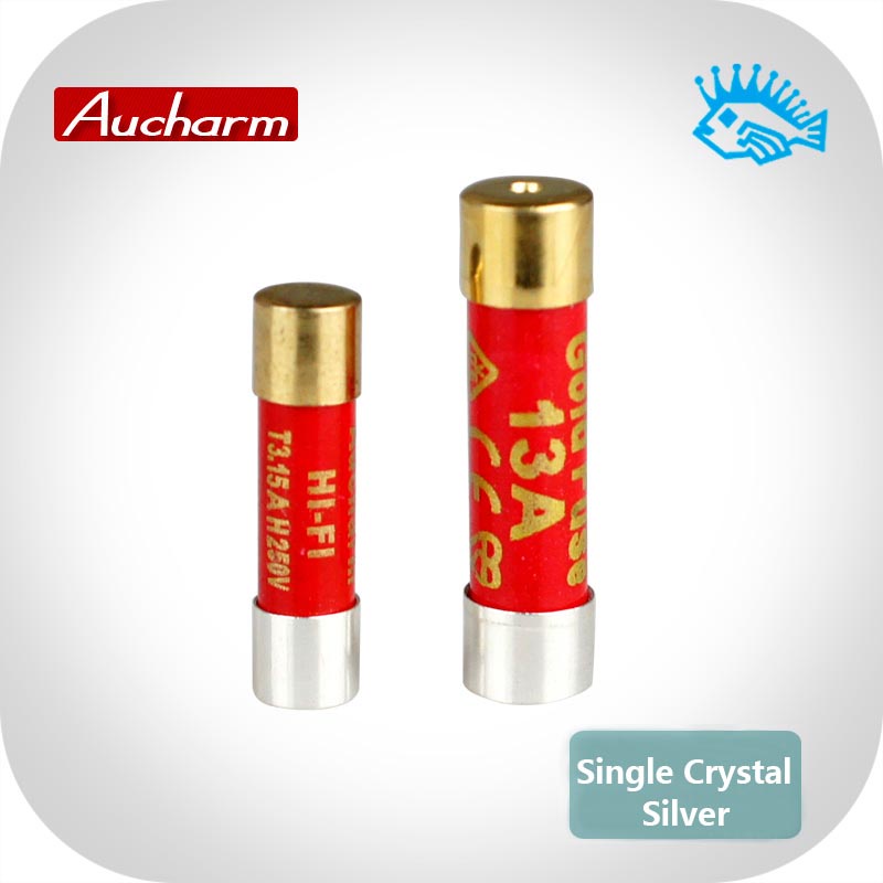 1pcs Aucharm HiFi Fever Grade Single Crystal Sterling Silver Nano Fuse ...