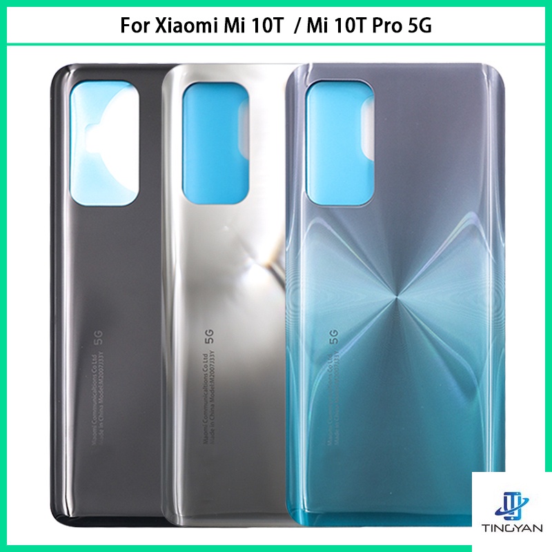 New For Xiaomi Mi 10T Pro Battery Back Cover 3D Glass Panel For Xiaomi ...