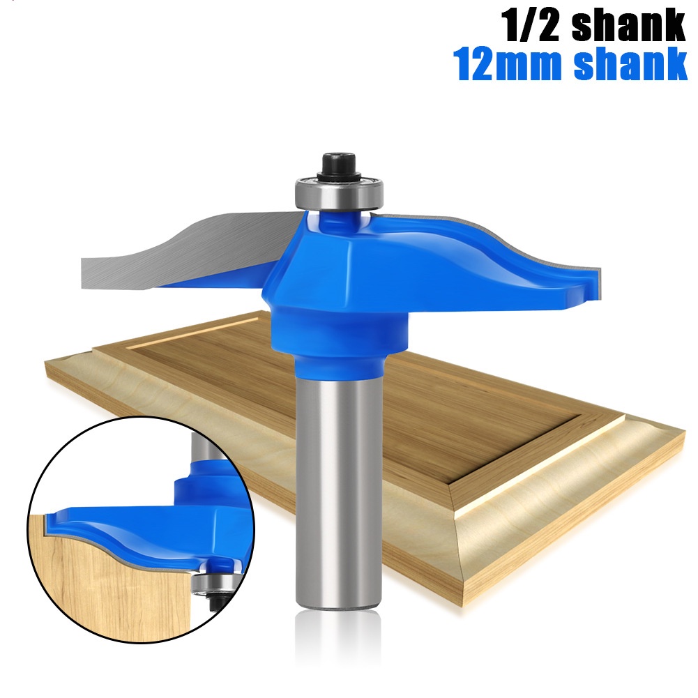 12mm 1/2" shank Round Over Rail & Stile with Cove Panel Raiser 1Bit ...