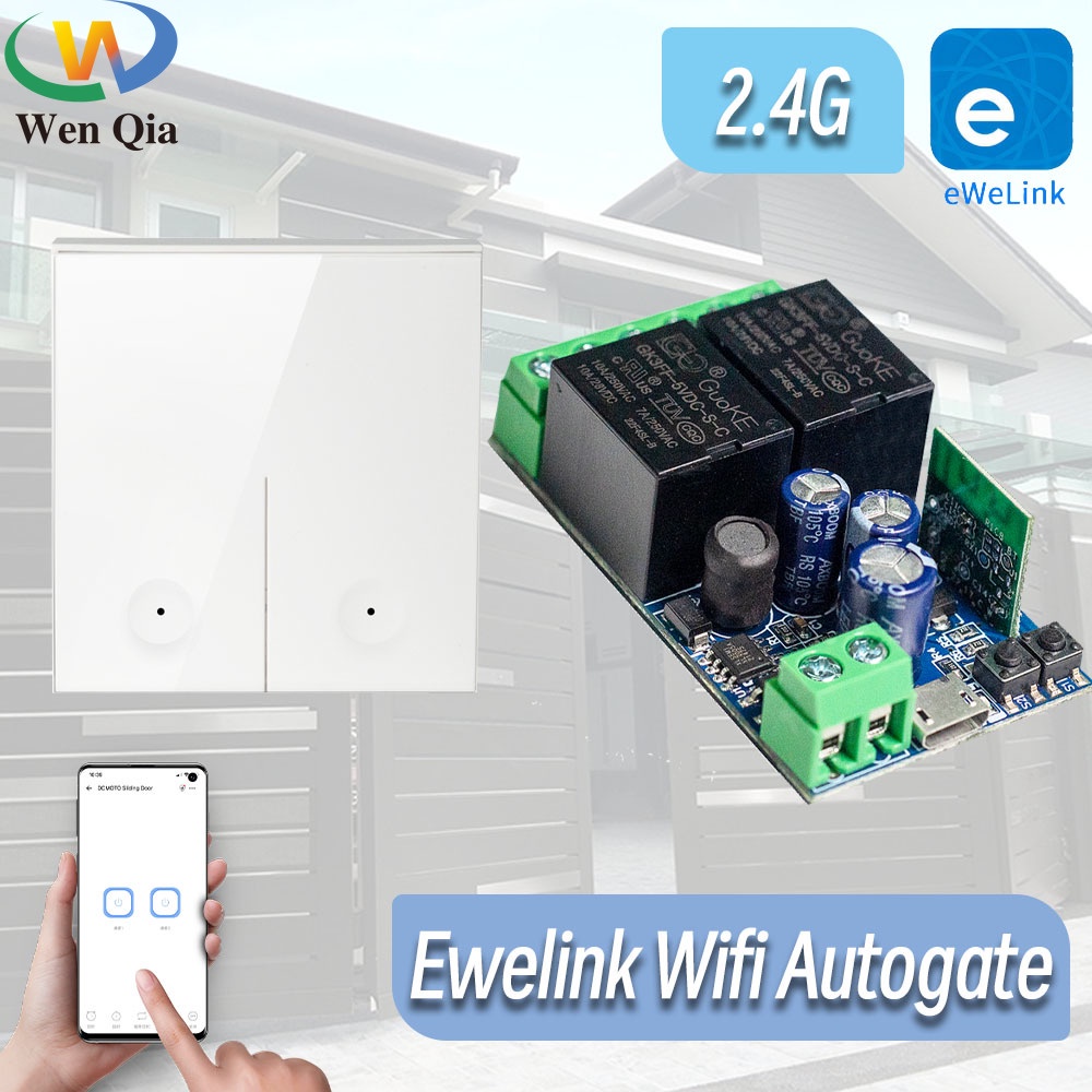 WENQIA Ewelink WiFi Autogate 2 Channel Smart Controller 2.4GHZ 86 size ...