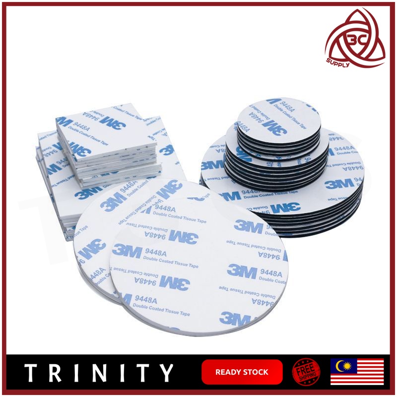 3M Sticky 2 Sides Adhesive Strong Foam Tape EVA Sticker Pelekat Kuat ...