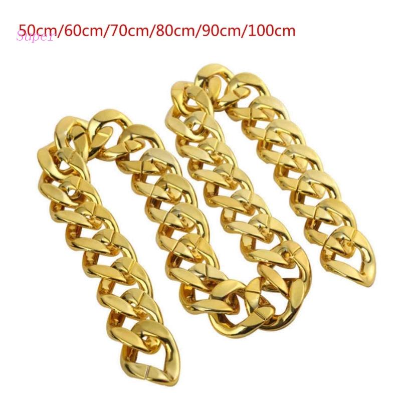 Best Faux Gold Chain Necklace Hip Hop Thick Large Gold Chain Big Chunky ...