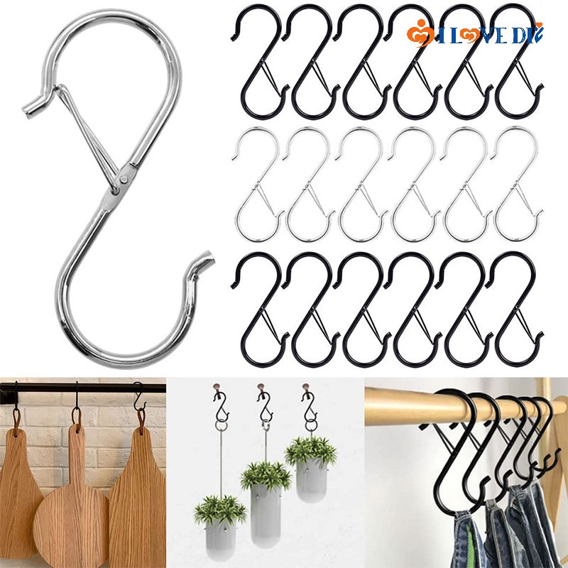 Portable S Shaped Hooks with Safety Buckle/ Anti-falling Windproof ...