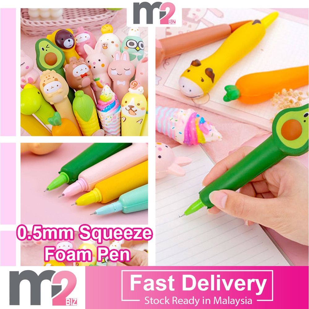 Pen Gel Licin Kawaii 0.5MM Berkualiti Tinggi Reka Bentuk Comel ...