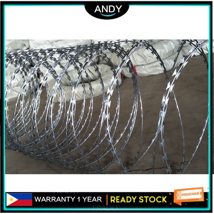 Barbed Razor Wire for Garden Fence Blade Wire for House Farm Factory ...