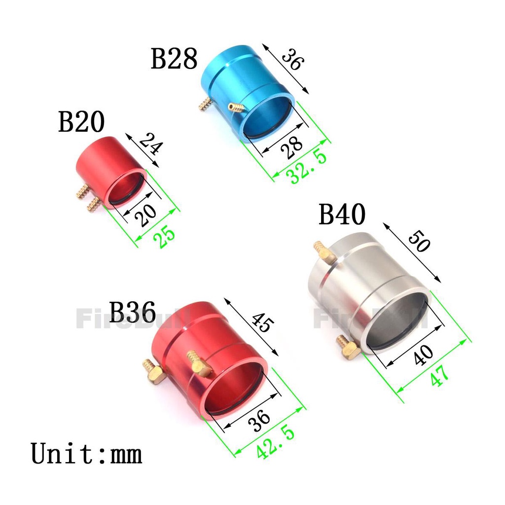 B20 B28 B36 B40 Brushless Motor Water Cooling Jacket Aluminum Water Cooled Ring for RC Boat ...