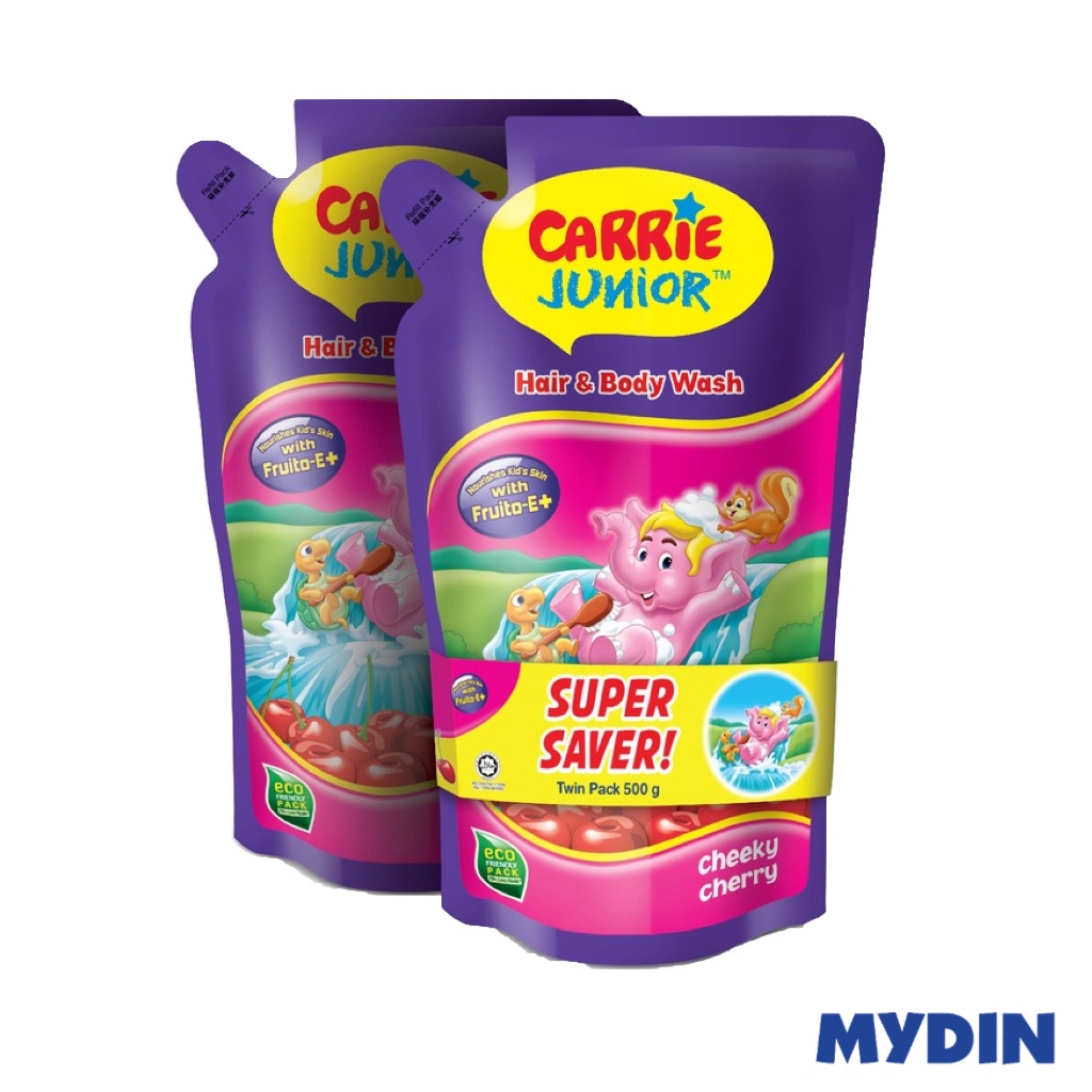 Carrie Junior Baby Hair & Body Wash Refill (500g x 2) [Twin Pack] - 4 ...