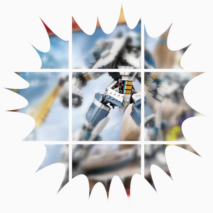 X19003 840pcs Zane's Titan Mech Battle (11660 99901 7188 85040 ...