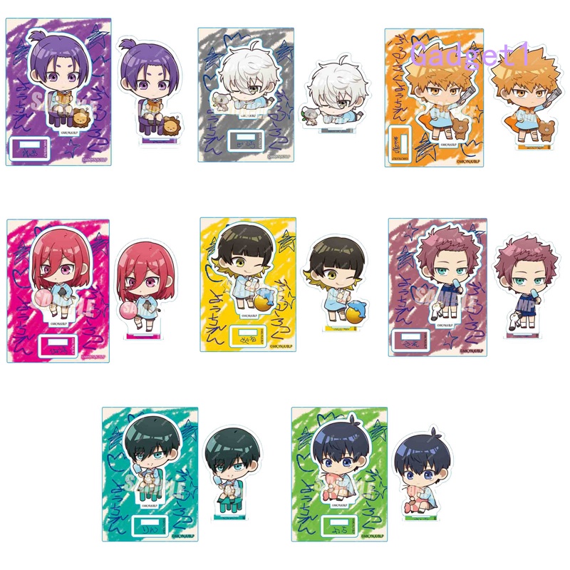 8cm Anime BLUE LOCK Chigiri Hyoma Mini Action Figure Doll Acrylic Stand ...