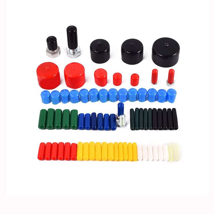 [Various Sizes] Rubber Cap Threaded Protective Sleeve Insulation Cap ...