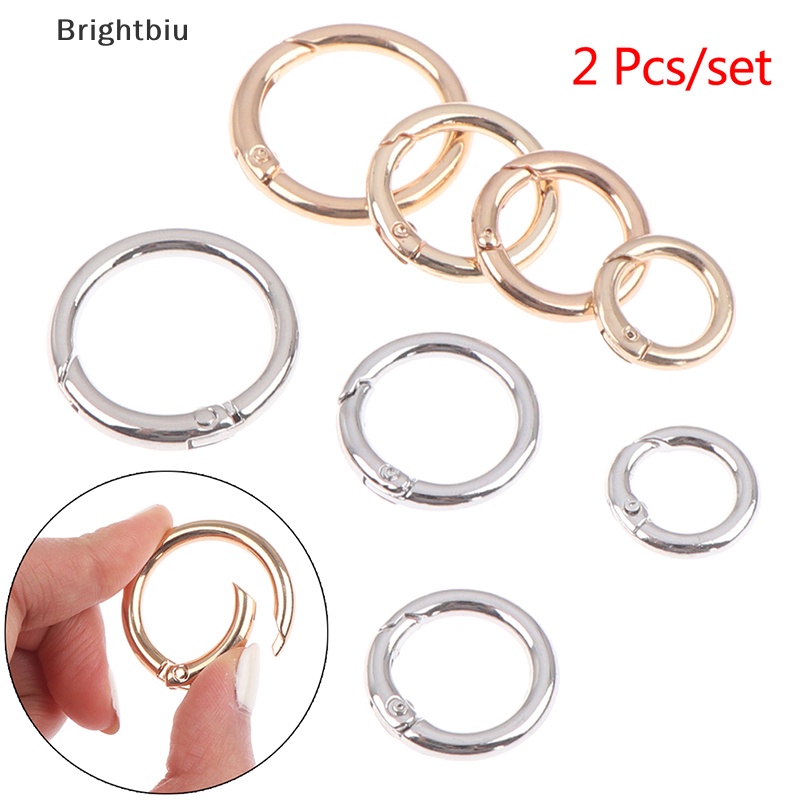 [Brightbiu] 2Pcs Metal Spring O-Ring Buckles Clips Carabiner Purses ...