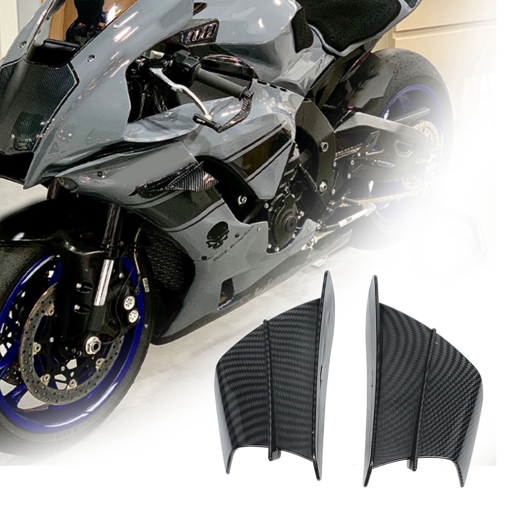 [funny]1 Pair Motorcycle Aerodynamic Wing Carbon Fibre Style Side