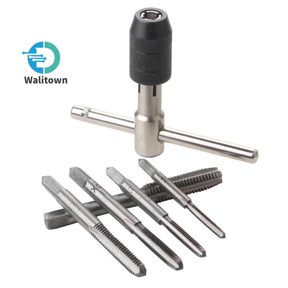 T-Handle Tap Wrench Tool Set M3-M8 T-Handle Capacity Ratcheting Wrench ...