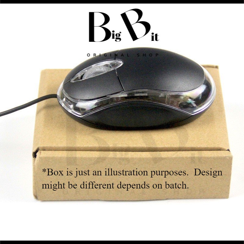 Bigbit Universal 3D Wired Optical Mouse with Scroll Wheel 800DPI ...
