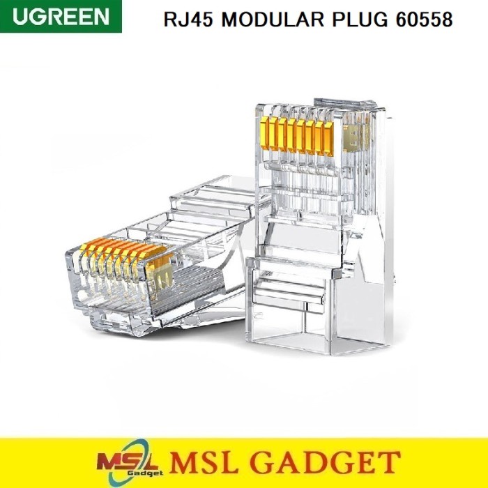 Ugreen LAN Cable Head RJ45 Cat6 UTP FTP Modular Connector Plug 60558 ...