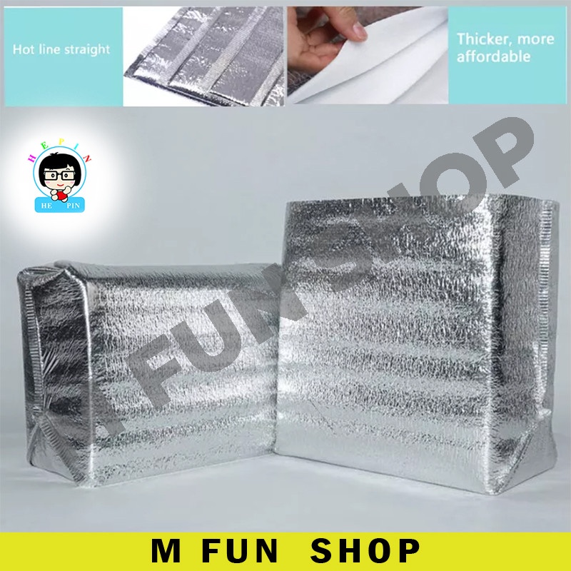 Beg Aluminium Saiz Besar/ Beg Penebat/ Beg Terma/ Beg Beku/ Beg Ais ...