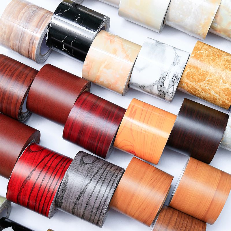 Wall Border Sticker Skirt Baseboard Decoration Film Marble Wooden ...