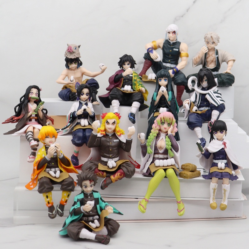 13 Styles Demon Slayer Figurine Premium Chokonose Kimetsu No Yaiba ...