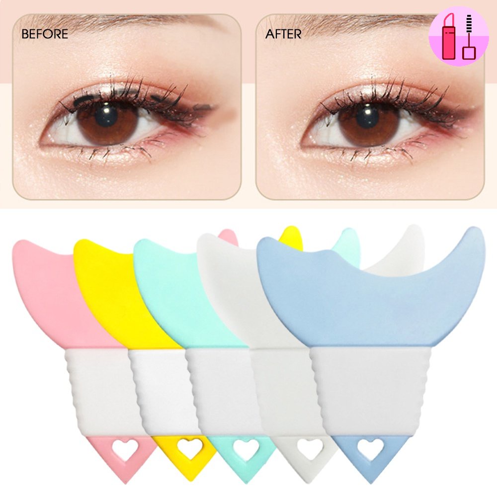 5 Colors Hand-held Silicone Eye Makeup Aid/ Multi Angle Mascara ...
