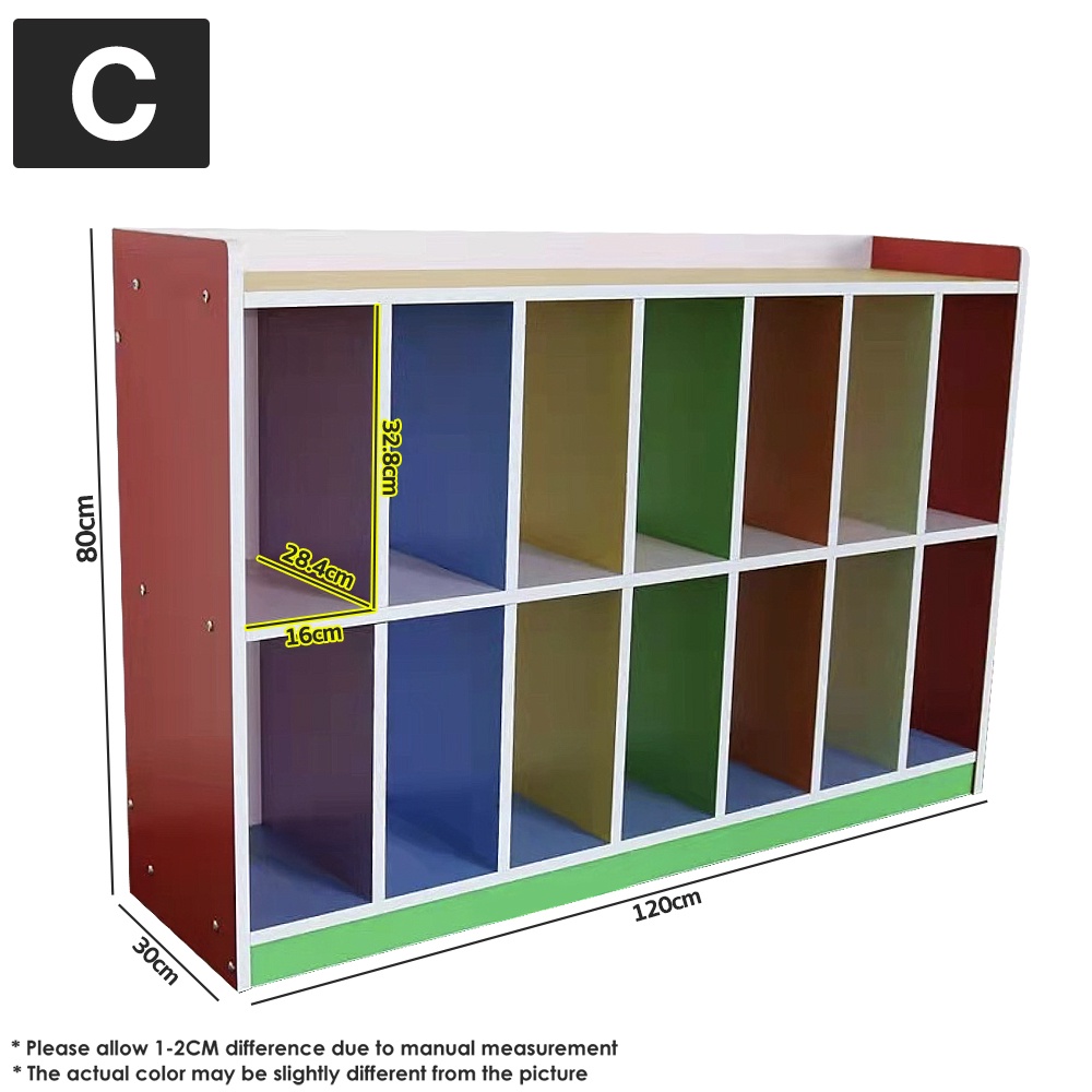 Cabinet WOODEN RACK 12/14/20 grid toys rack shoe rack book rack ...