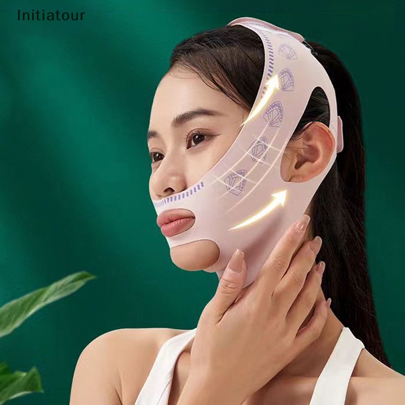 Initiatour Facial Slimming Face Lift Up Band Mask Reduce Double Chin V ...
