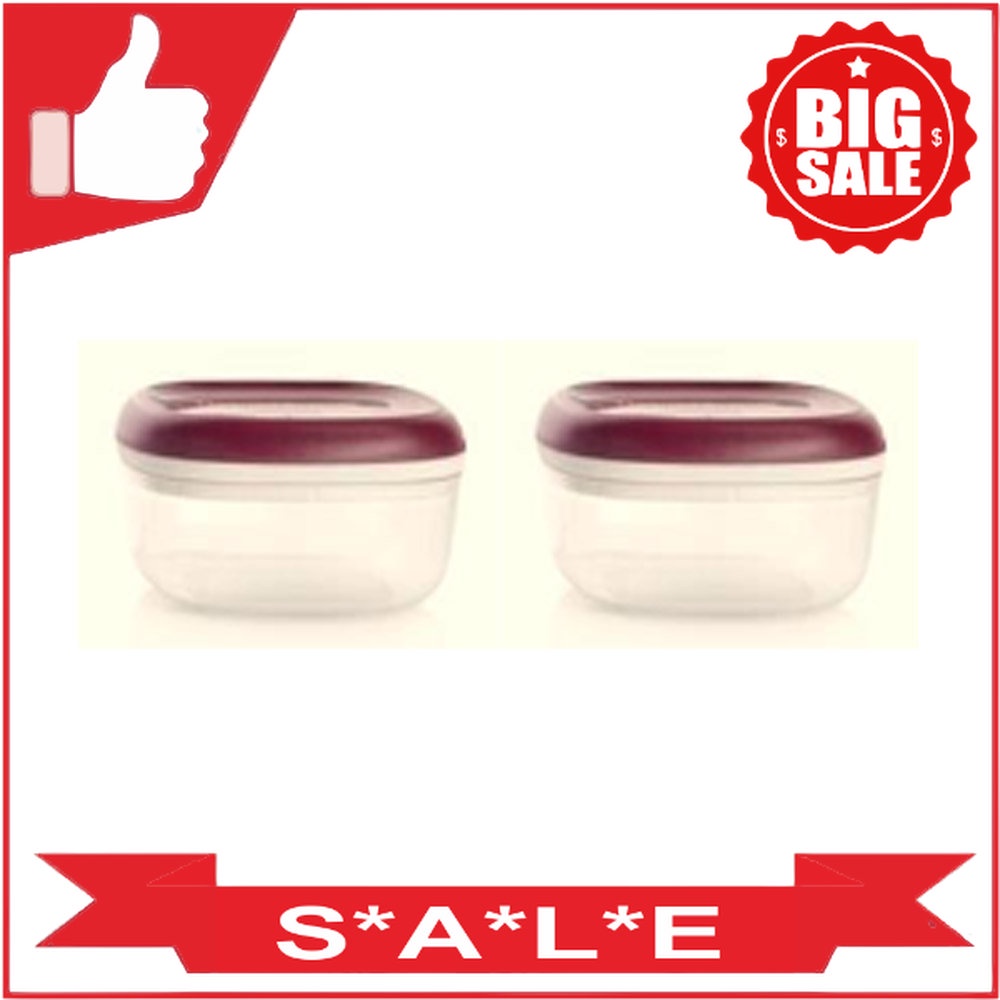 Tupperware Crystal Canister 240ml 1free1 Original Tupperware | Shopee ...