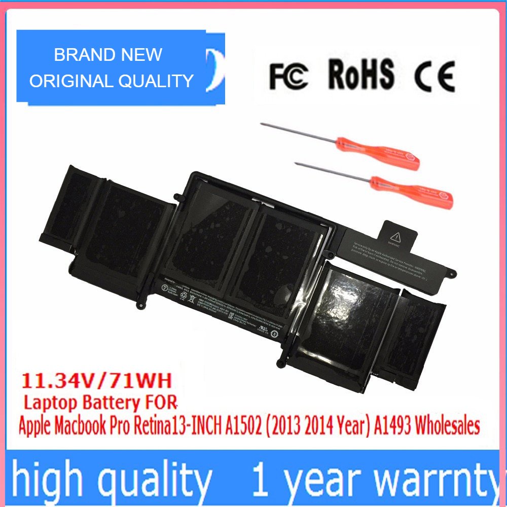 A1493 Laptop Battery FOR Apple Macbook Pro Retina13-INCH A1502 (2013 ...