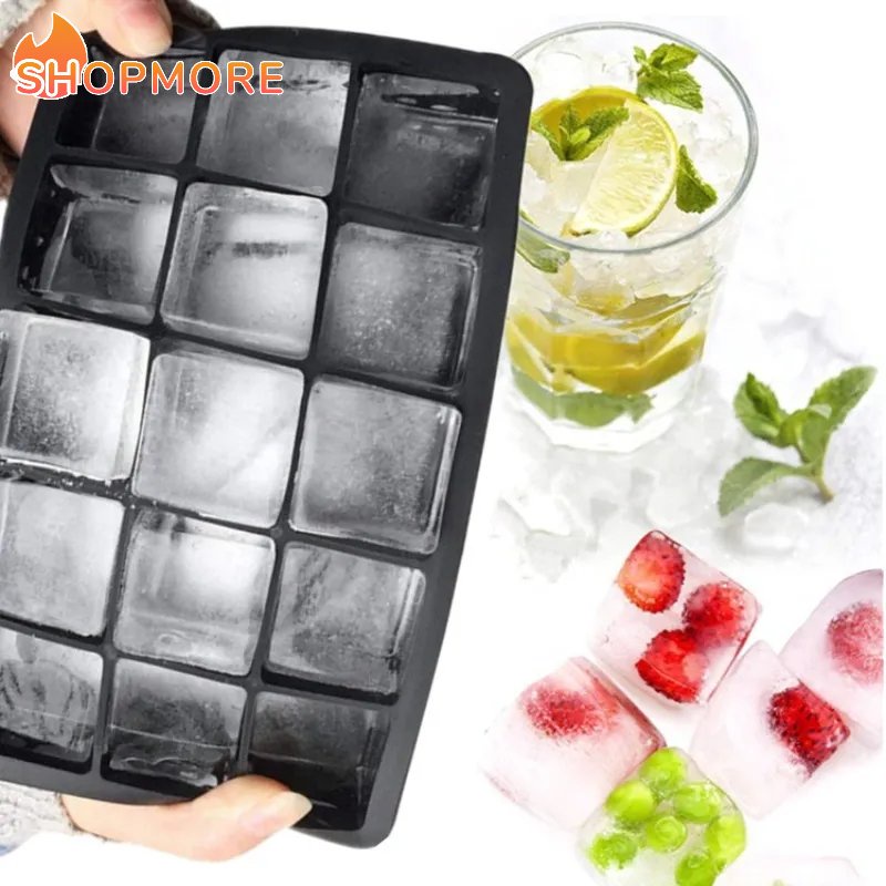 4/6/8 Grids Silicone Ice Making Mold -DIY Soft Refrigerator Milk Tea ...