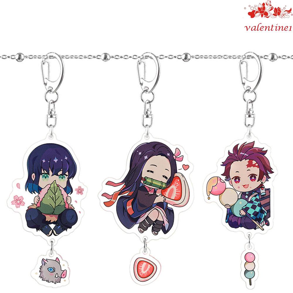 VALENTINE1 Demon Slayer Keychain Japanese Anime Gifts Kimetsu No Yaiba ...