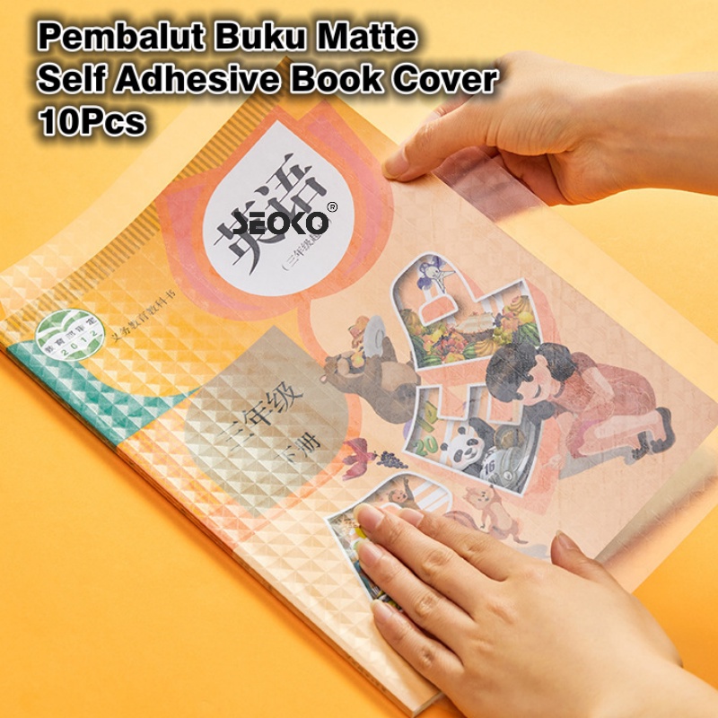 Self-Adhesive School Transparent Book Cover Matte Plastic Transparent ...