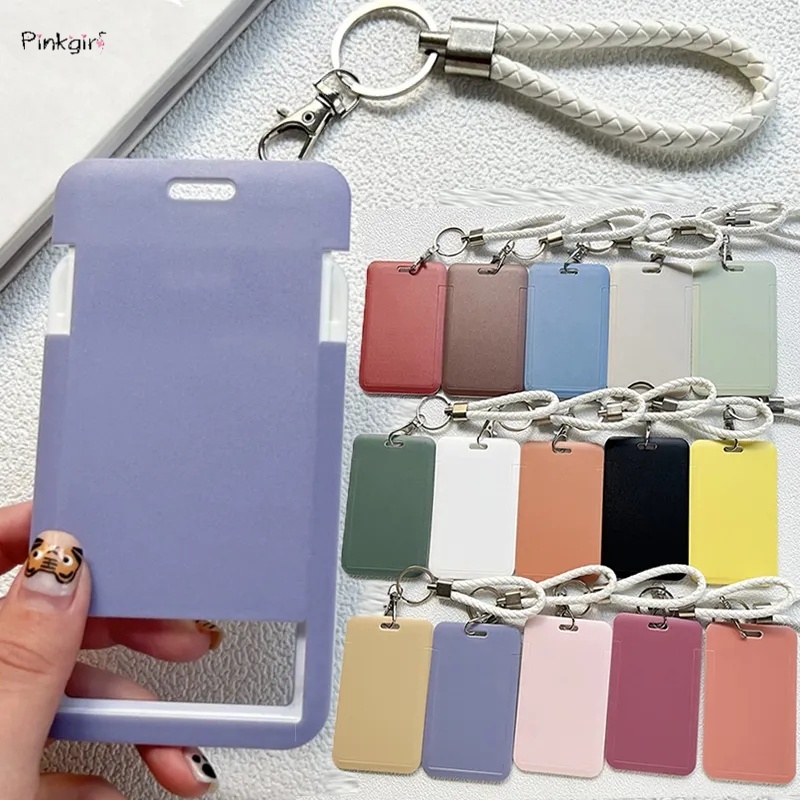 Simple Versatile Women Men Student ID Photoes Credit Card Keychain ...