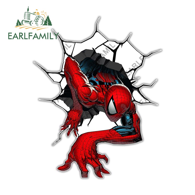 EARLFAMILY 13cm Marvel & DC Superhero Car Stickers Fashionable ...