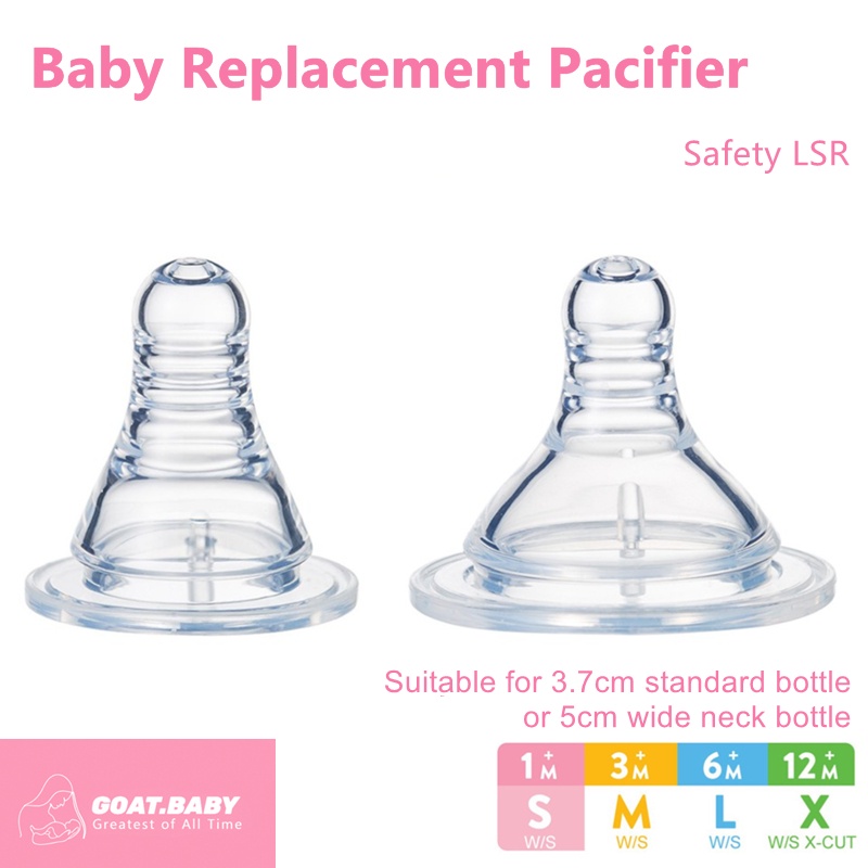Baby Replacement Pacifier Newborn Milk Nursing bottle nipple Anti Colic ...
