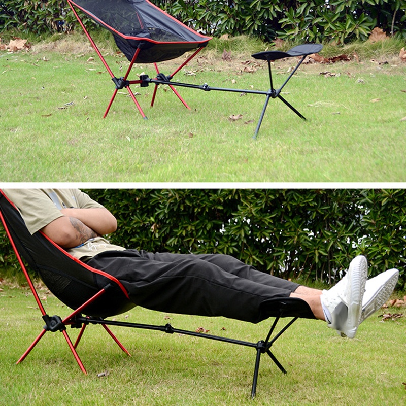 FAUSE Universal Camping Chair Foot Rest Ottoman Folding Attachable Leg ...