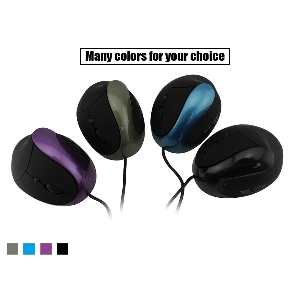 CHYI Wired Vertical Mouse Gaming Ergonomic Mice DPI Adjustable 800-1200 ...