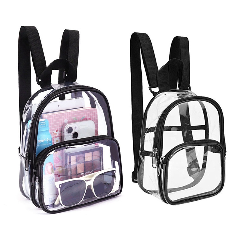 Clear Backpack, Heavy Duty PVC Transparent Backpack With Reinforced ...