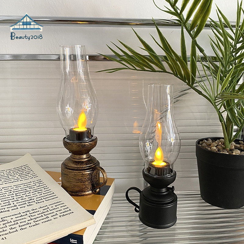Eid Mubarak Lampu Hiasan LED Night Light Retro Kerosene Lamp Shape ...