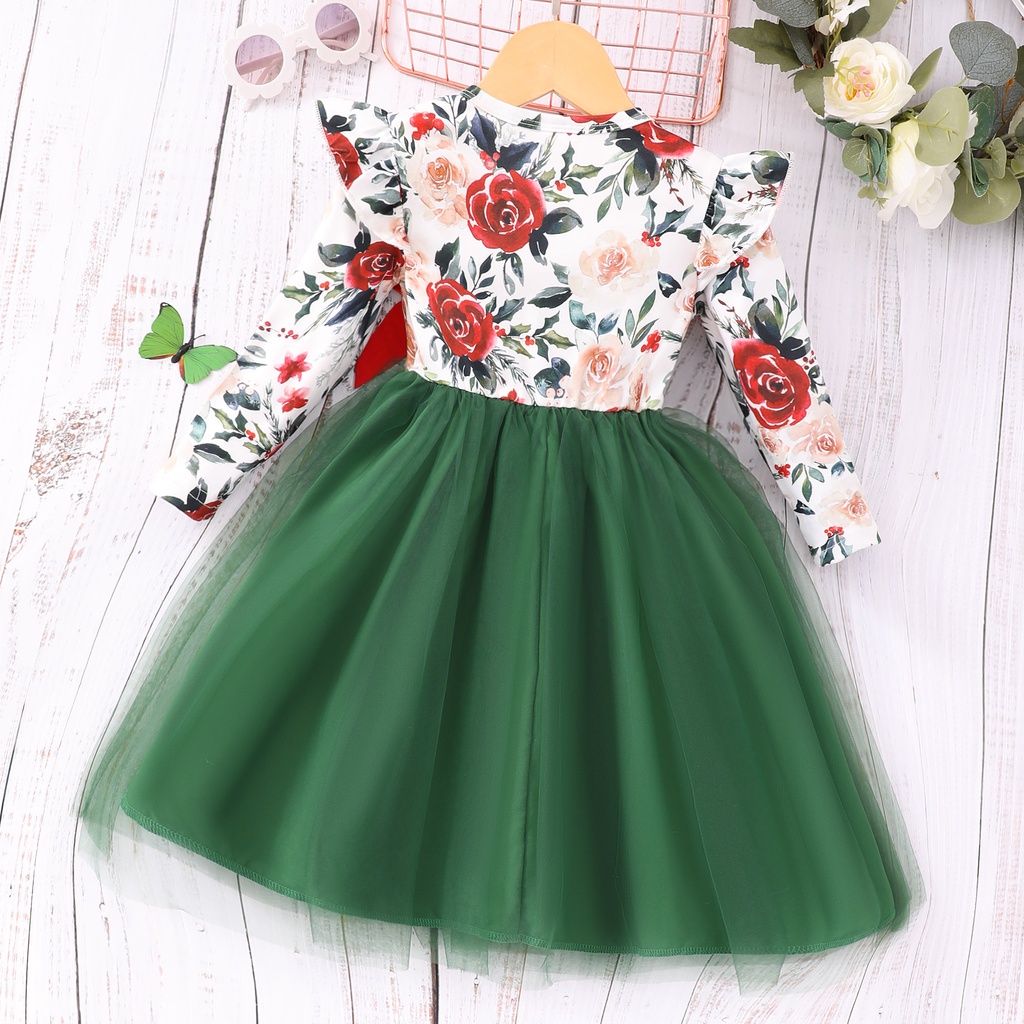 【Ready Stock】 2024 Dress for Kids Girl 2-8 Years Summer Autumn Terno ...