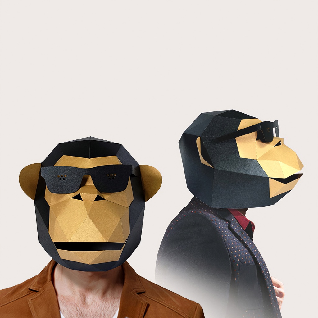 Fashionable Gorilla Mask Funny Chimp Mask Innovative Craft Model Mask ...
