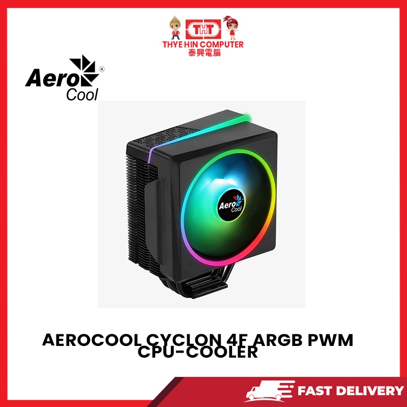 AEROCOOL CYCLON 4F ARGB PWM CPU-COOLER | Shopee Malaysia