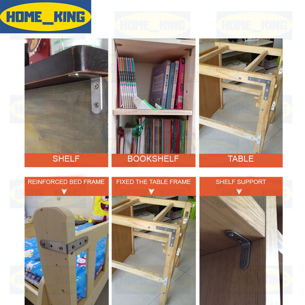 Home King Thickened Solid Stainless Steel L Bracket Angle Bracket L ...