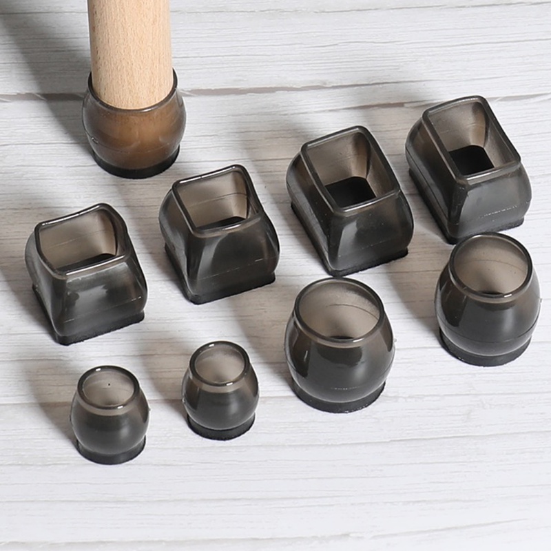 High Quality Transparent PVC Chair Leg Protectors Caps Feet Pads ...